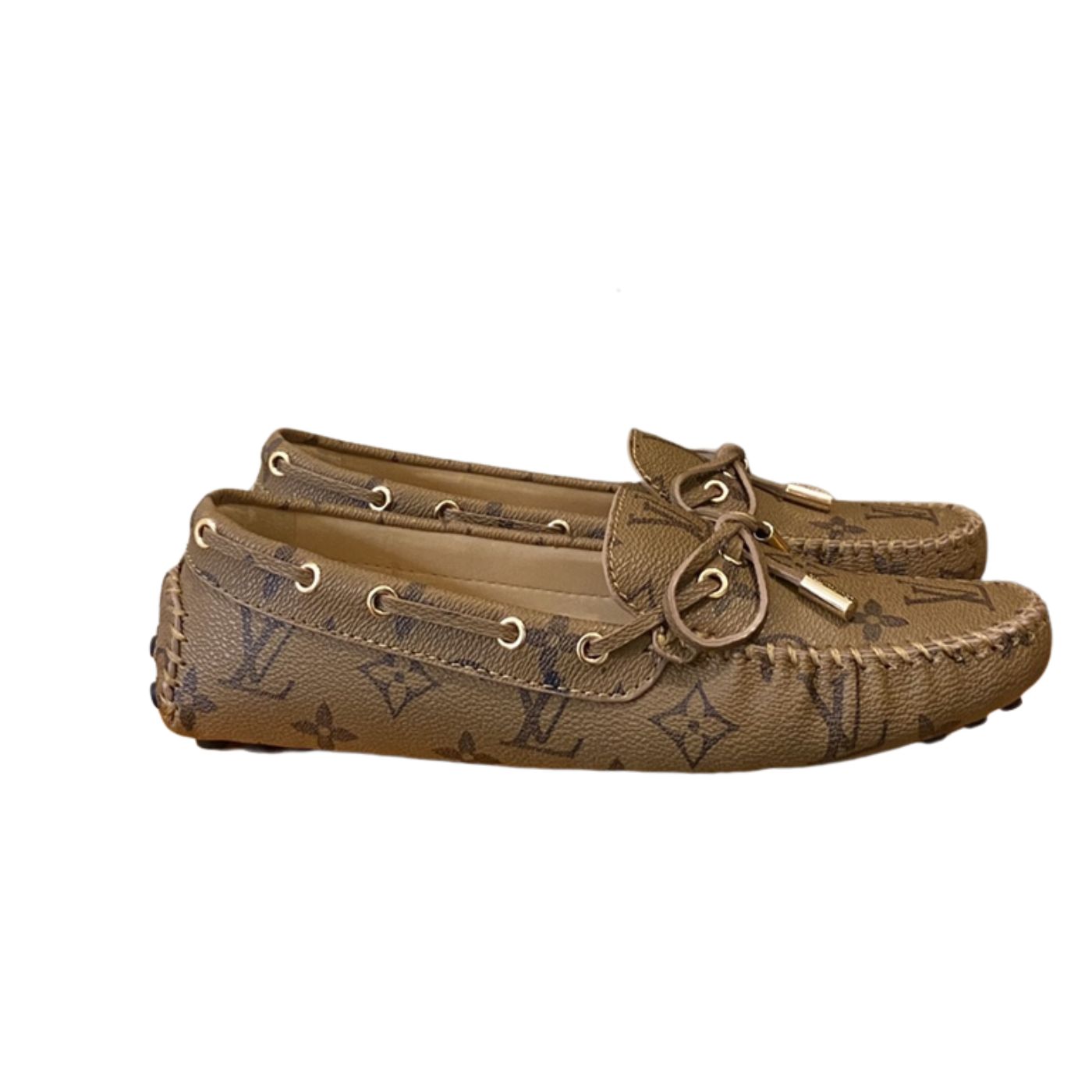 Louis Vuitton Gloria Flat Loafer Brown For Women - DAAXIO