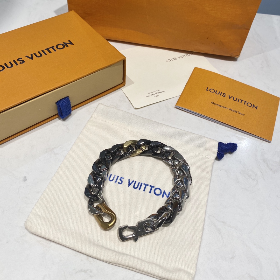 Louis Vuitton Cuban Chain Bracelet Multicolor For Women - DAAXIO.US