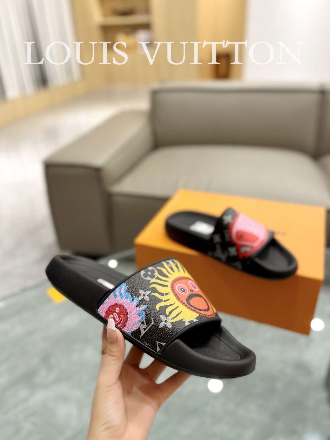 Louis Vuitton Waterfront Mule Black For Women - Daaxio