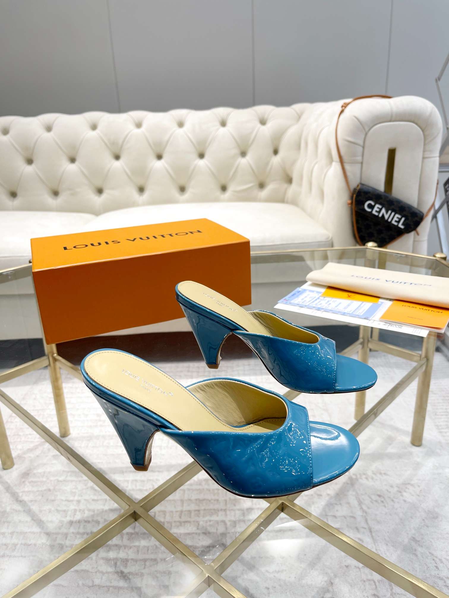 Louis Vuitton Super Mule Blue For Women - DAAXIO.US