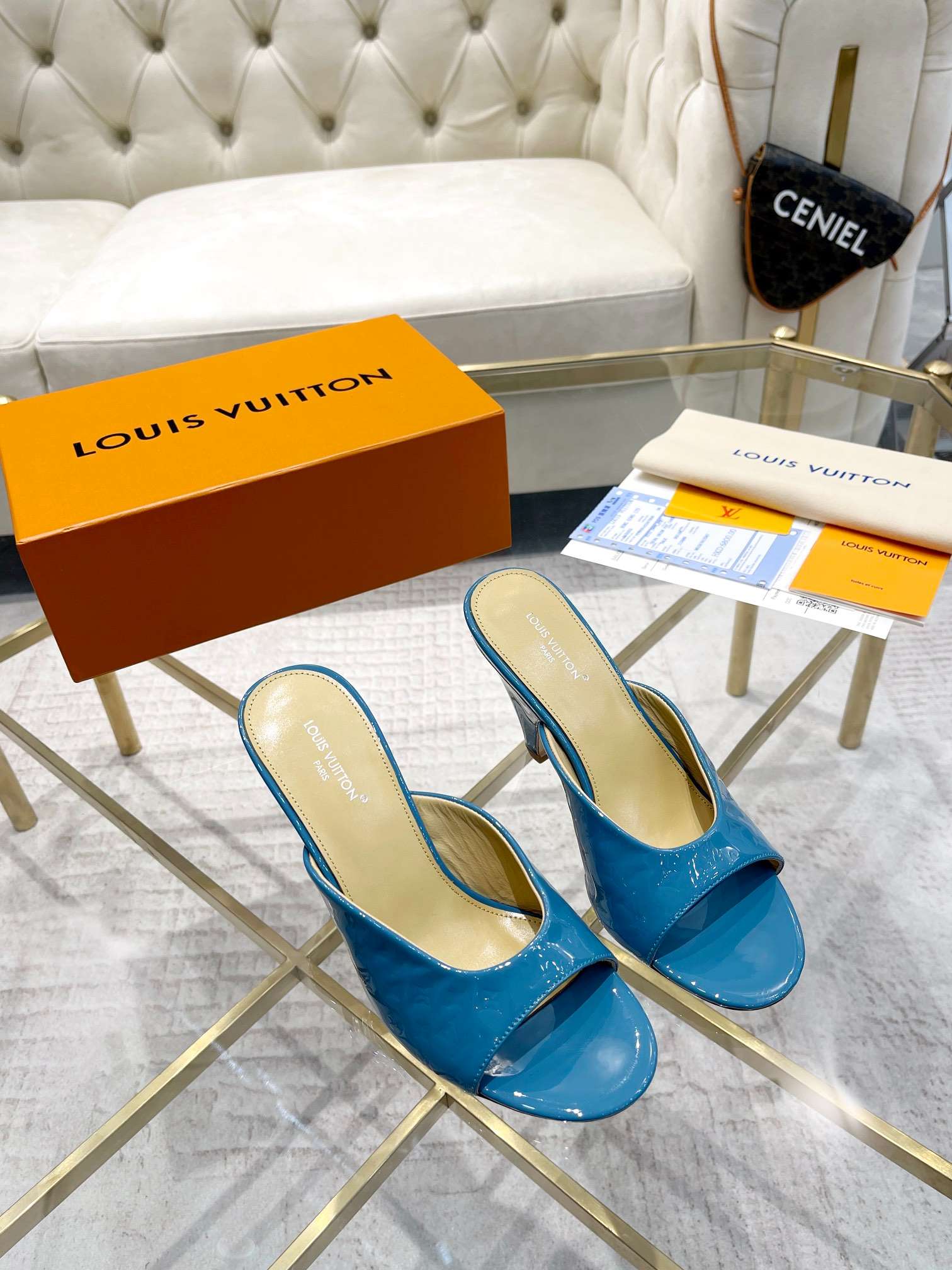 Louis Vuitton Super Mule Blue For Women - DAAXIO.US