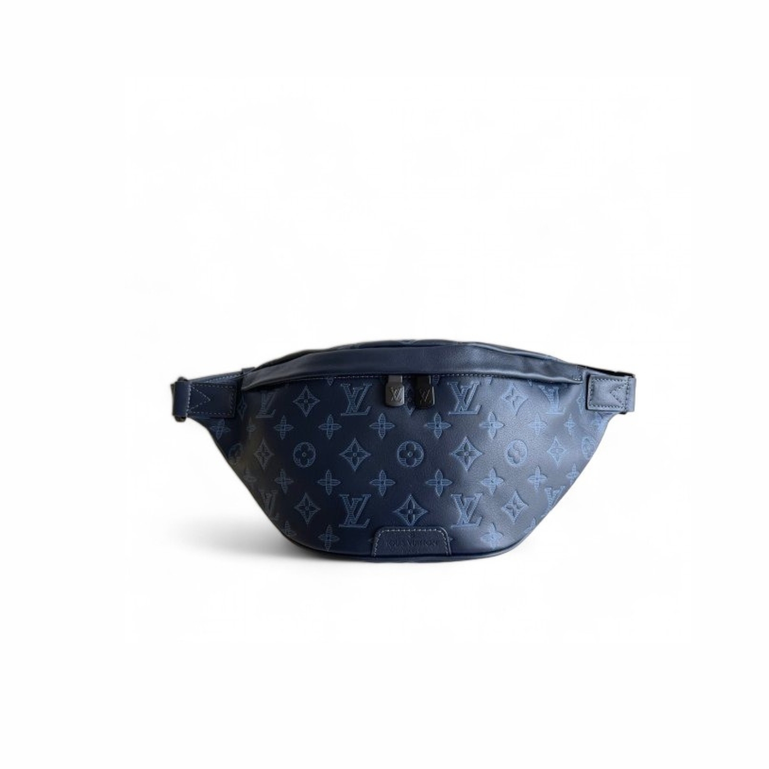 Louis Vuitton Discovery Bumbag PM Monogram Shadow Navy Blue For Men, Men's Belt Bags 17.3in/44cm ...