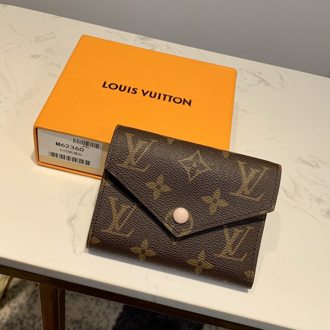 Louis Vuitton Victorine Monogram Canvas Wallet For Women 12cm/4.7in ...