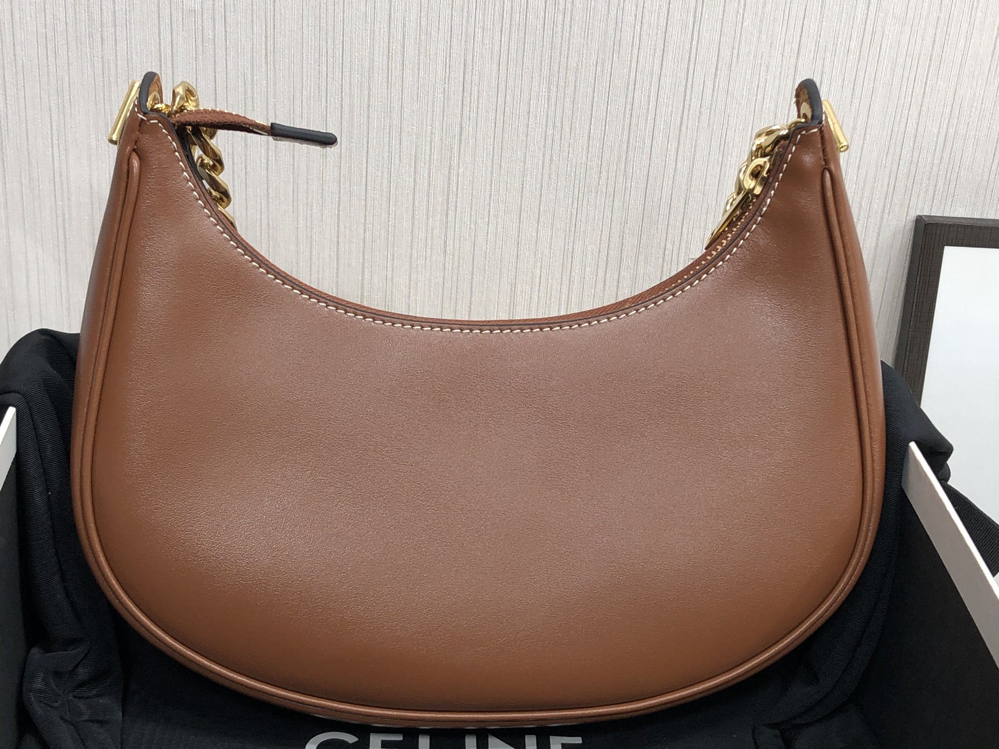 Celine Medium Ava Chain Brown For Women 10in/25cm 199583DGQ.04LU ...