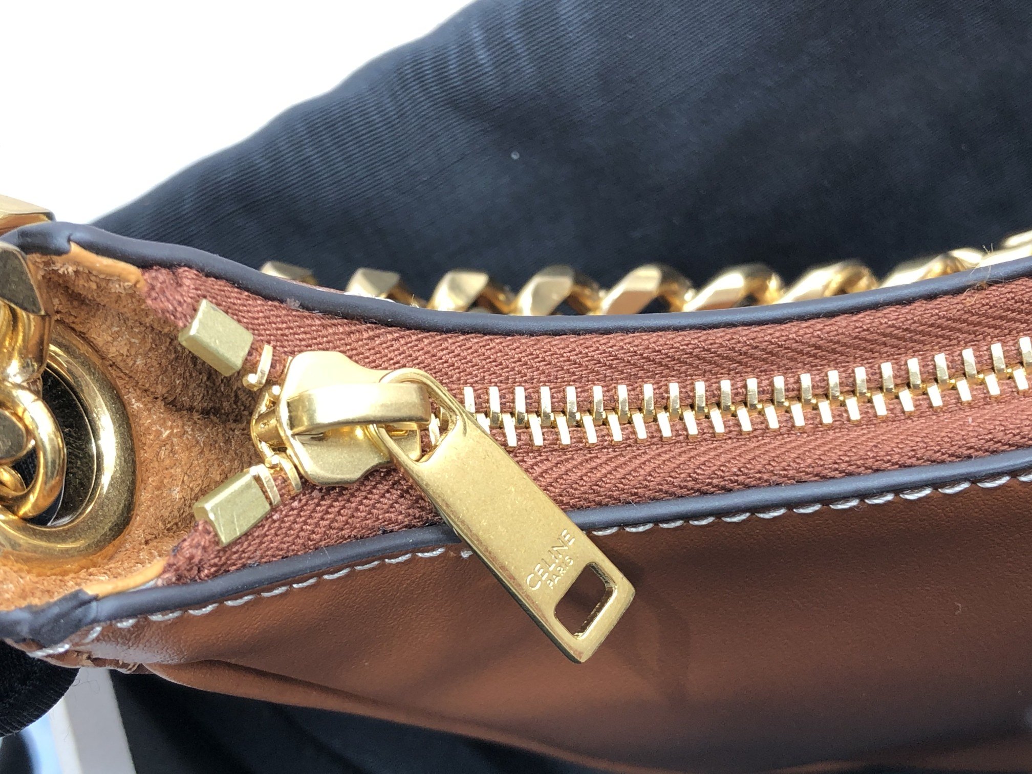 Celine Medium Ava Chain Brown For Women 10in/25cm 199583DGQ.04LU ...