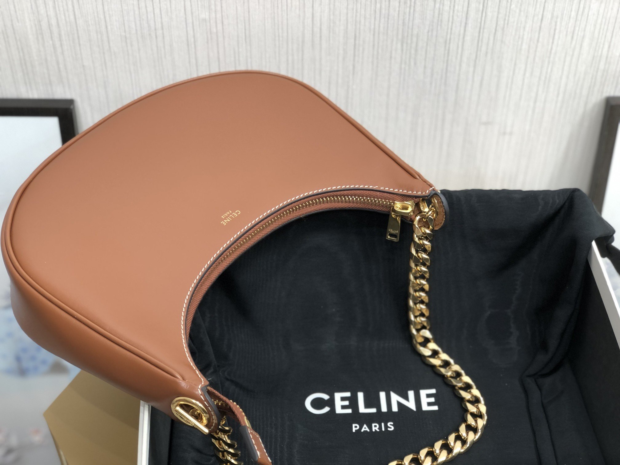Celine Medium Ava Chain Brown For Women 10in/25cm 199583DGQ.04LU ...