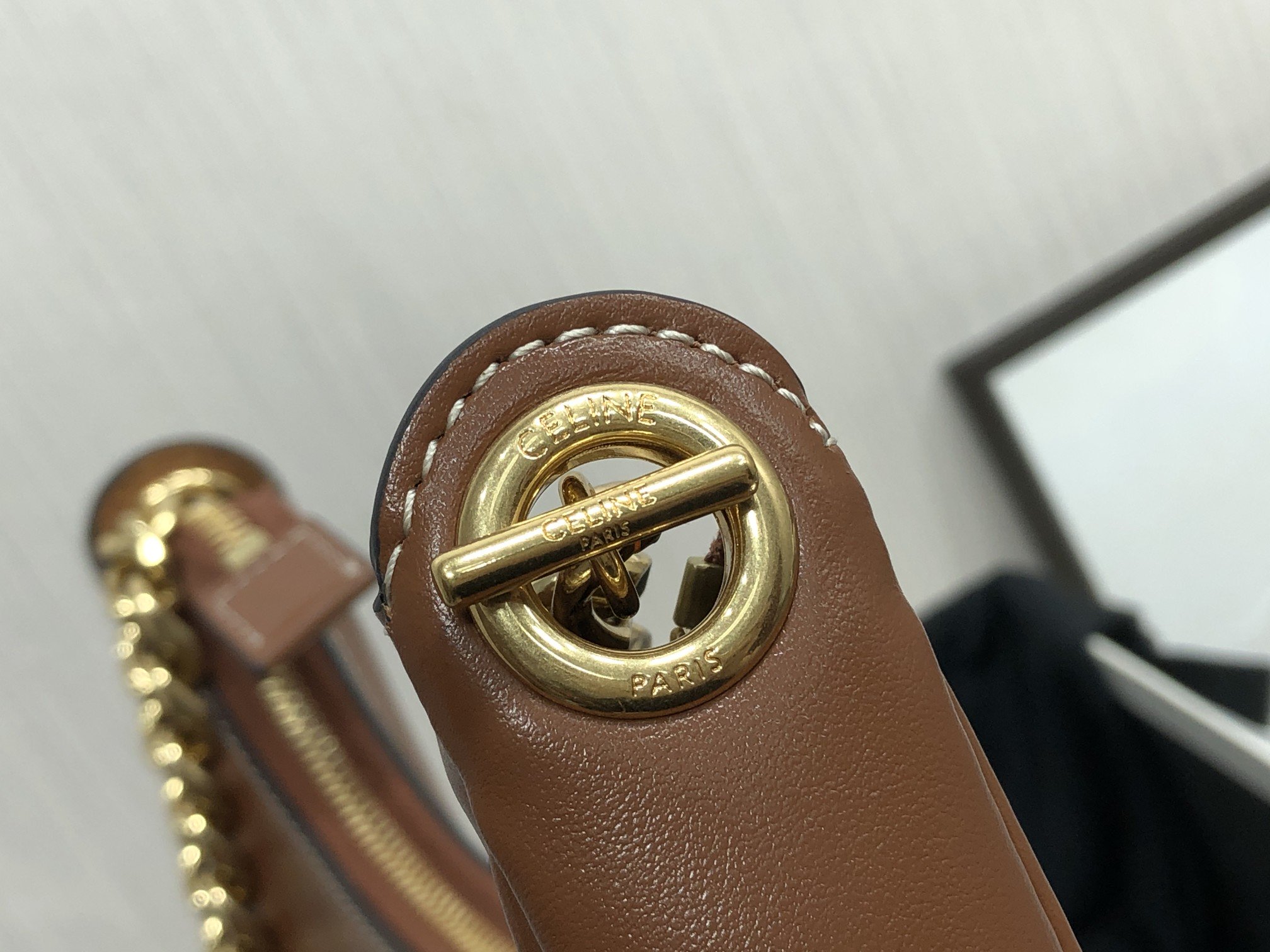 Celine Medium Ava Chain Brown For Women 10in/25cm 199583DGQ.04LU ...