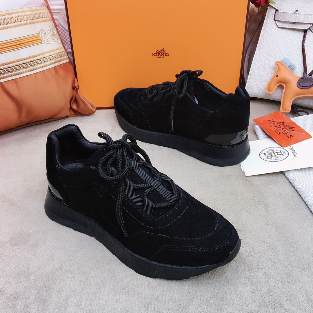Hermes Miles Sneaker Black For Men - DAAXIO.US
