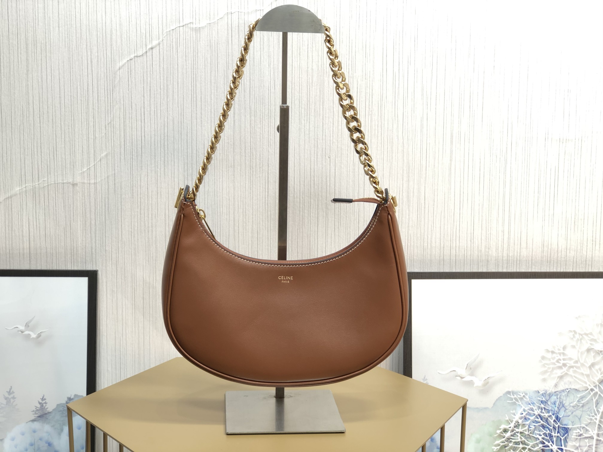 Celine Medium Ava Chain Brown For Women 10in/25cm 199583DGQ.04LU ...